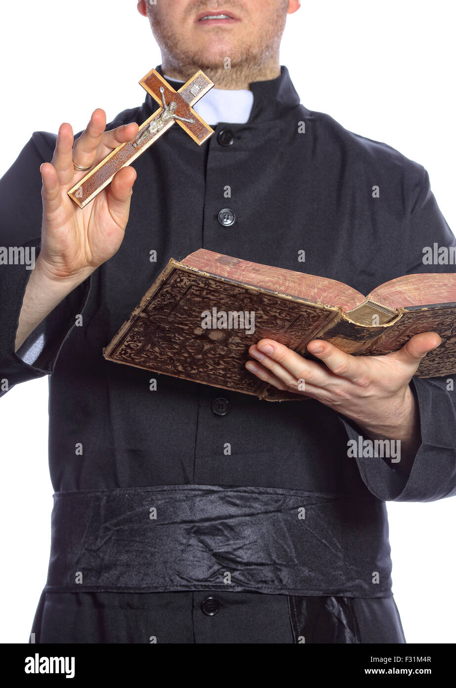 Catholic cross priest hi-res stock photography and images - Alamy