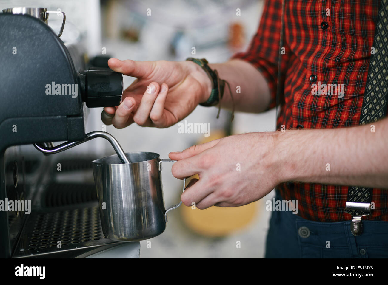 Using coffee machine hi-res stock photography and images - Alamy