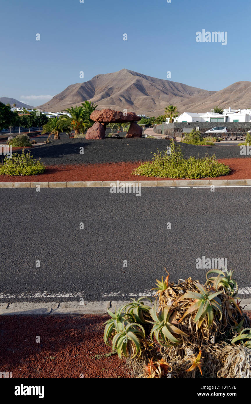 Hacha Grande and the mountains of Femes from Las Coloradas, Playa ...