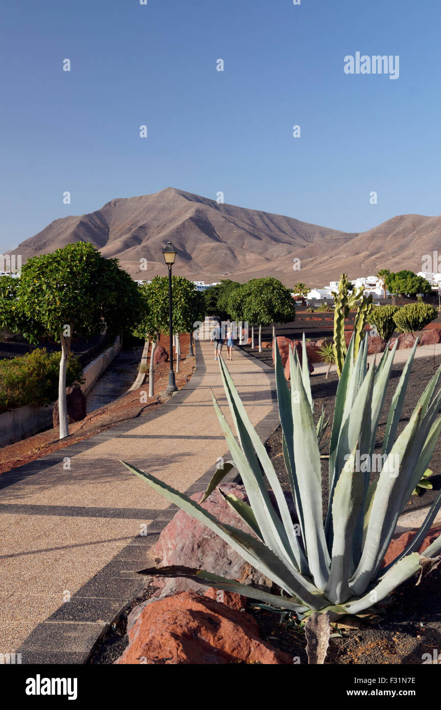 Hacha Grande and the mountains of Femes from Las Coloradas, Playa ...