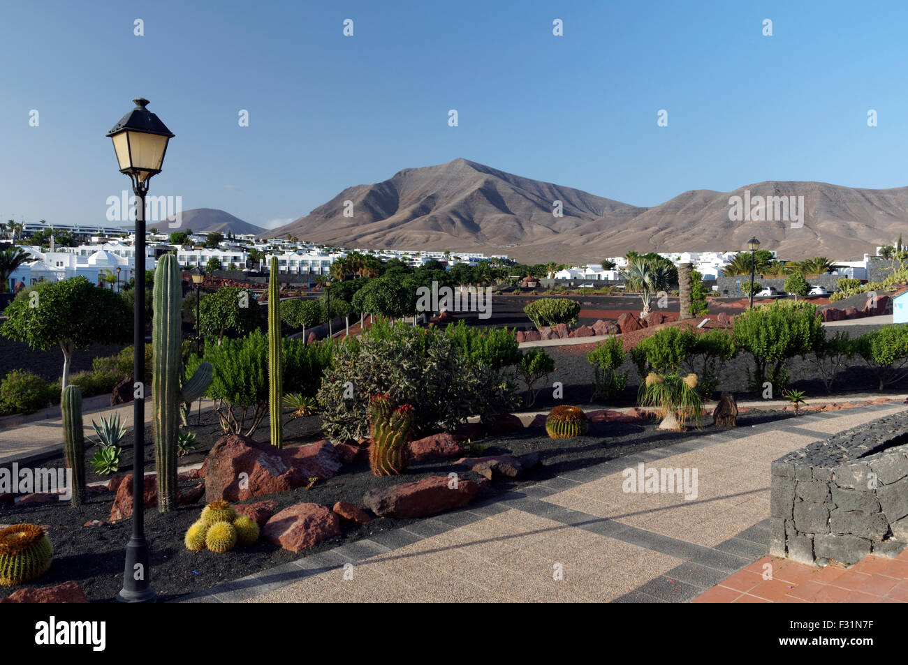Hacha Grande and the mountains of Femes from Las Coloradas, Playa ...