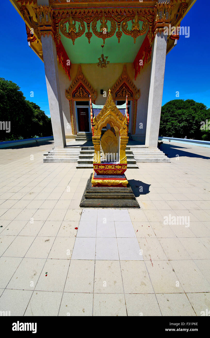 kho samui bangkok in thailand incision of the buddha gold temple Stock ...