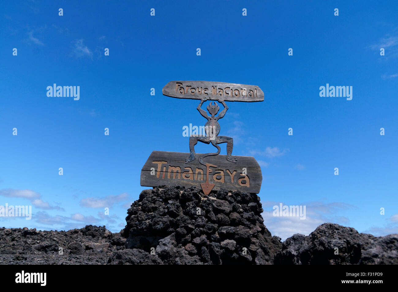 El Diablo Devil designed by Cesar Manrique, Parque Nacional De ...
