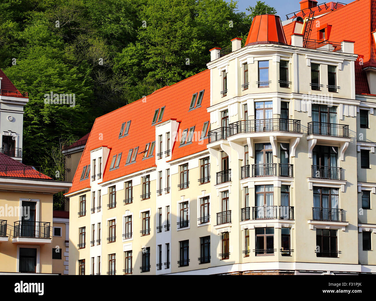 Brown Balcony Gallery High Resolution Stock Photography and Images - Alamy