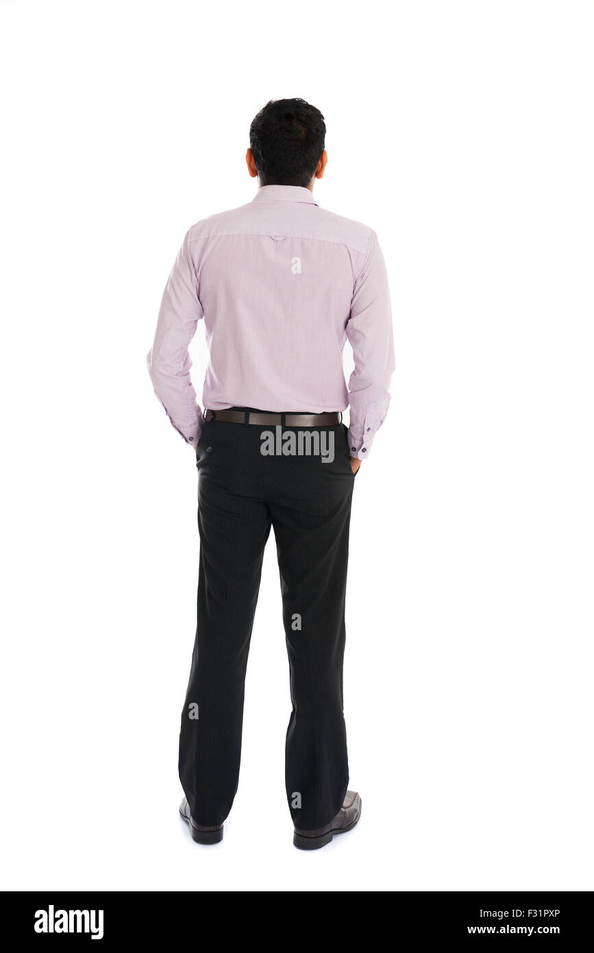 back view of indian business male Stock Photo - Alamy
