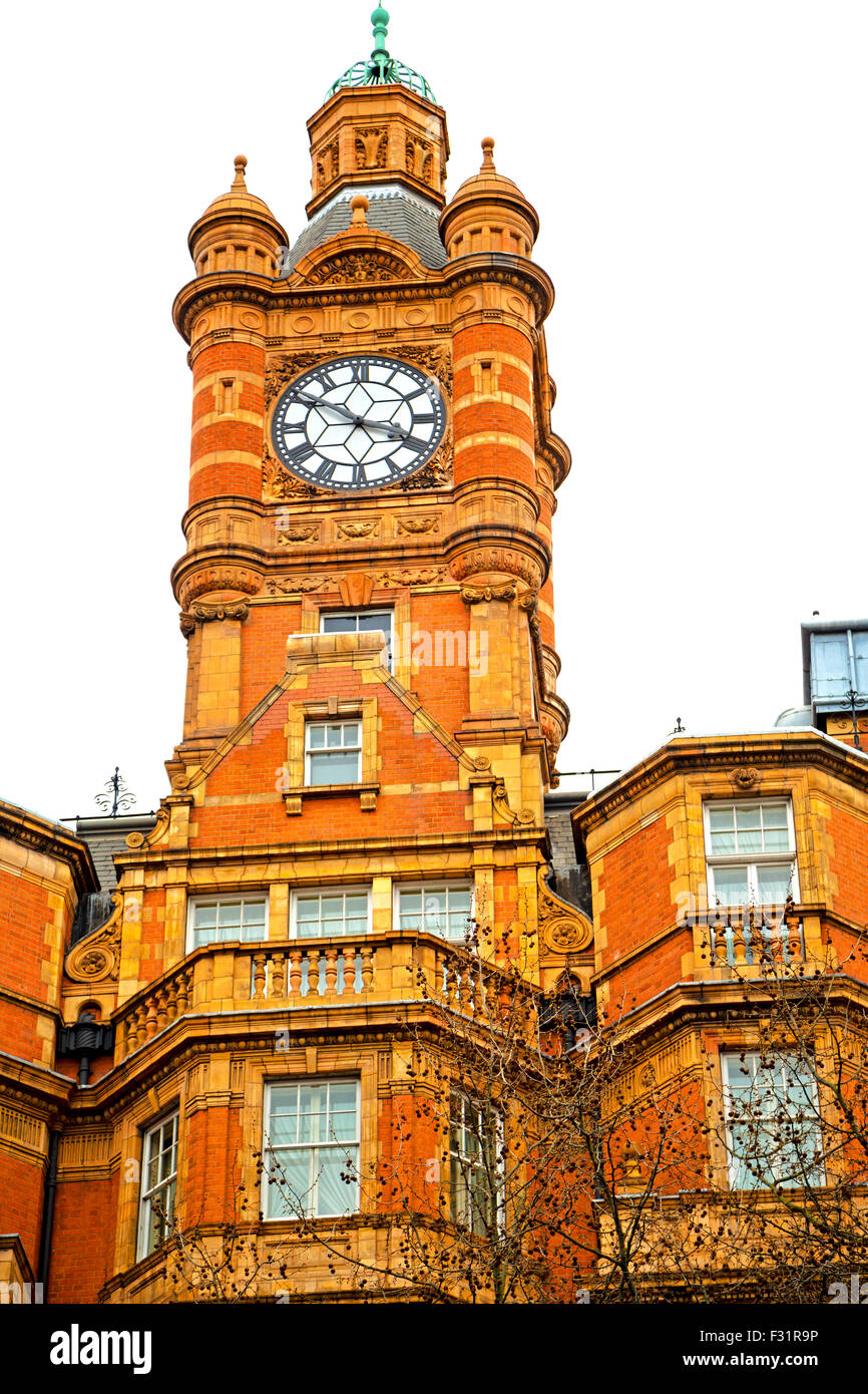 old architecture in london england windows and brick exterior wall ...
