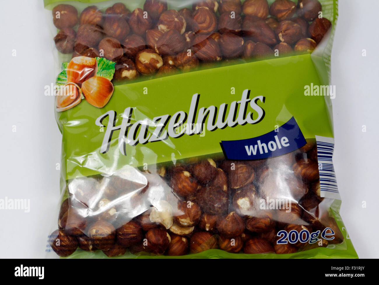 Bag of Hazelnuts Stock Photo - Alamy