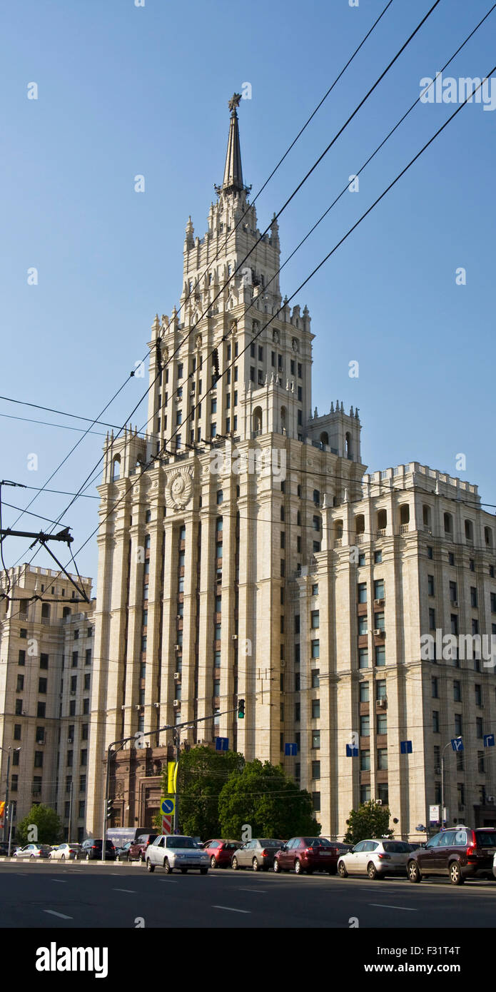 Moscow, skyscraper on Sadovo-Spasskaya street Stock Photo - Alamy