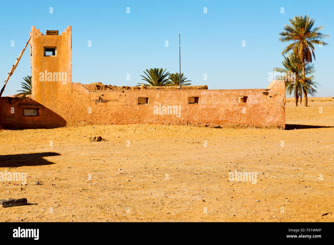 sahara africa in morocco the old contruction and historical village ...