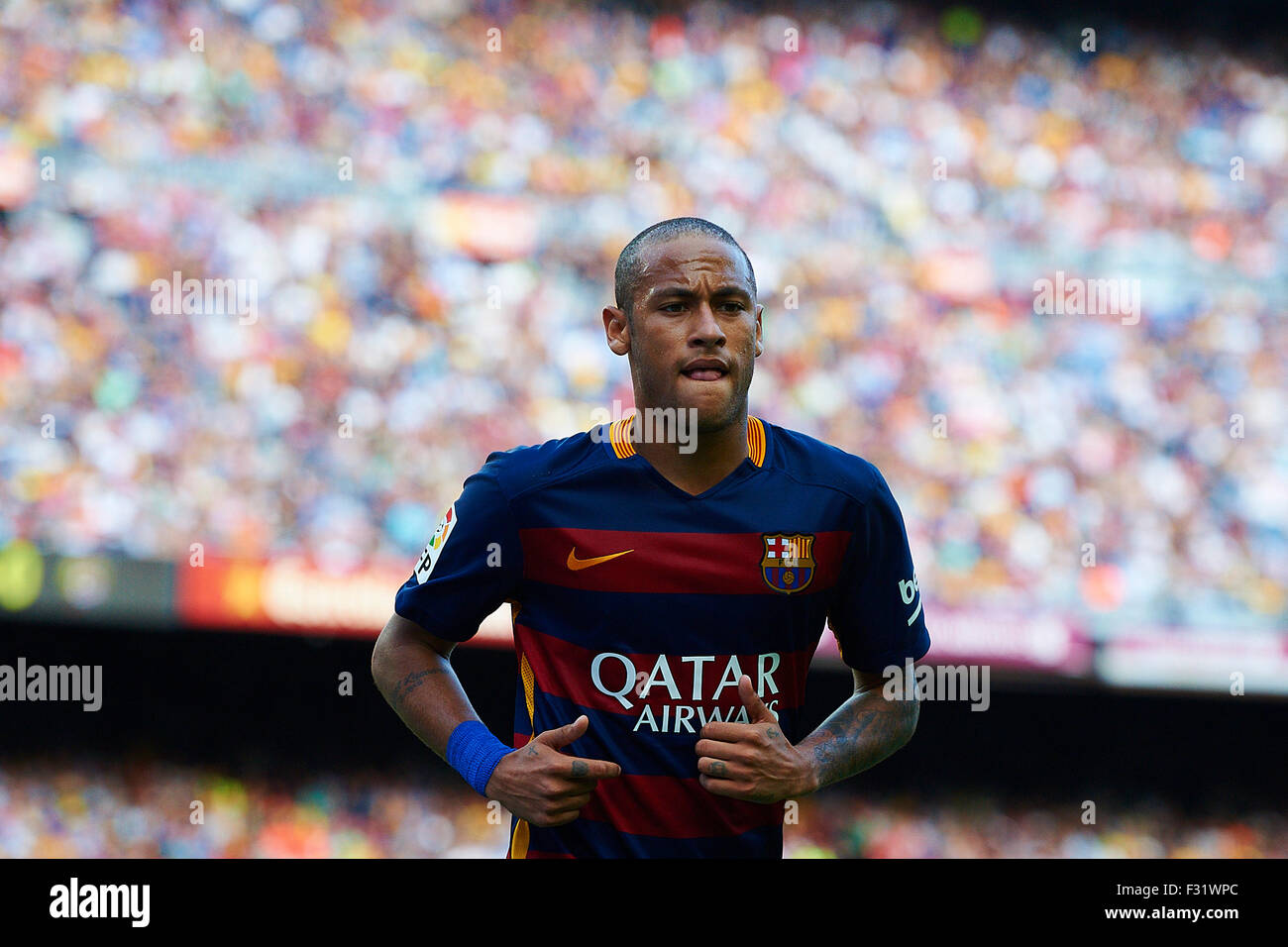 Neymar da Silva Jr (FC Barcelona), during La Liga soccer match between ...