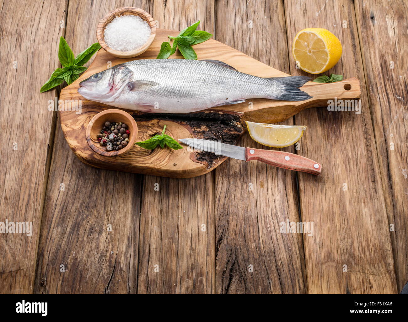 Fish on board salt hi-res stock photography and images - Alamy