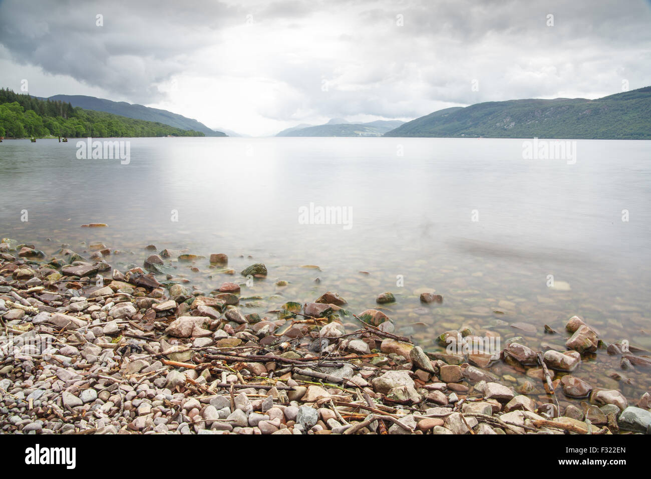 Loch Ness shore Stock Photo - Alamy