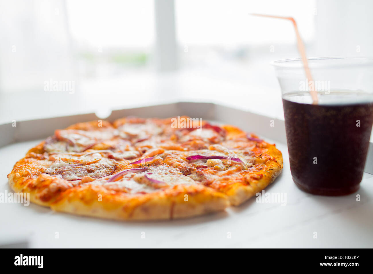 Pizza and cola hi-res stock photography and images - Alamy