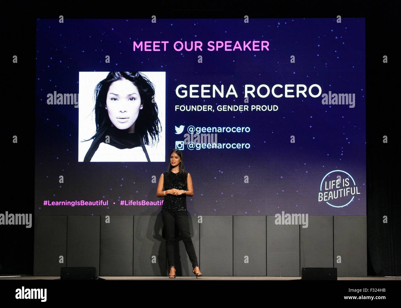 Las Vegas, NV, USA. 27th Sep, 2015. Geena Rocero in attendance for 2015 ...