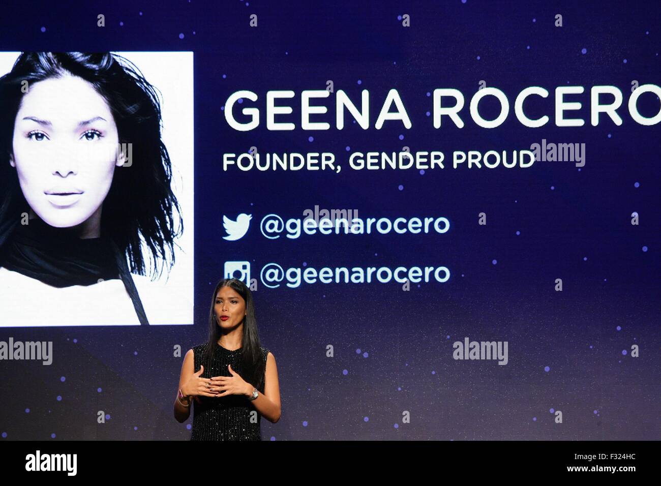 Las Vegas, NV, USA. 27th Sep, 2015. Geena Rocero in attendance for 2015 ...