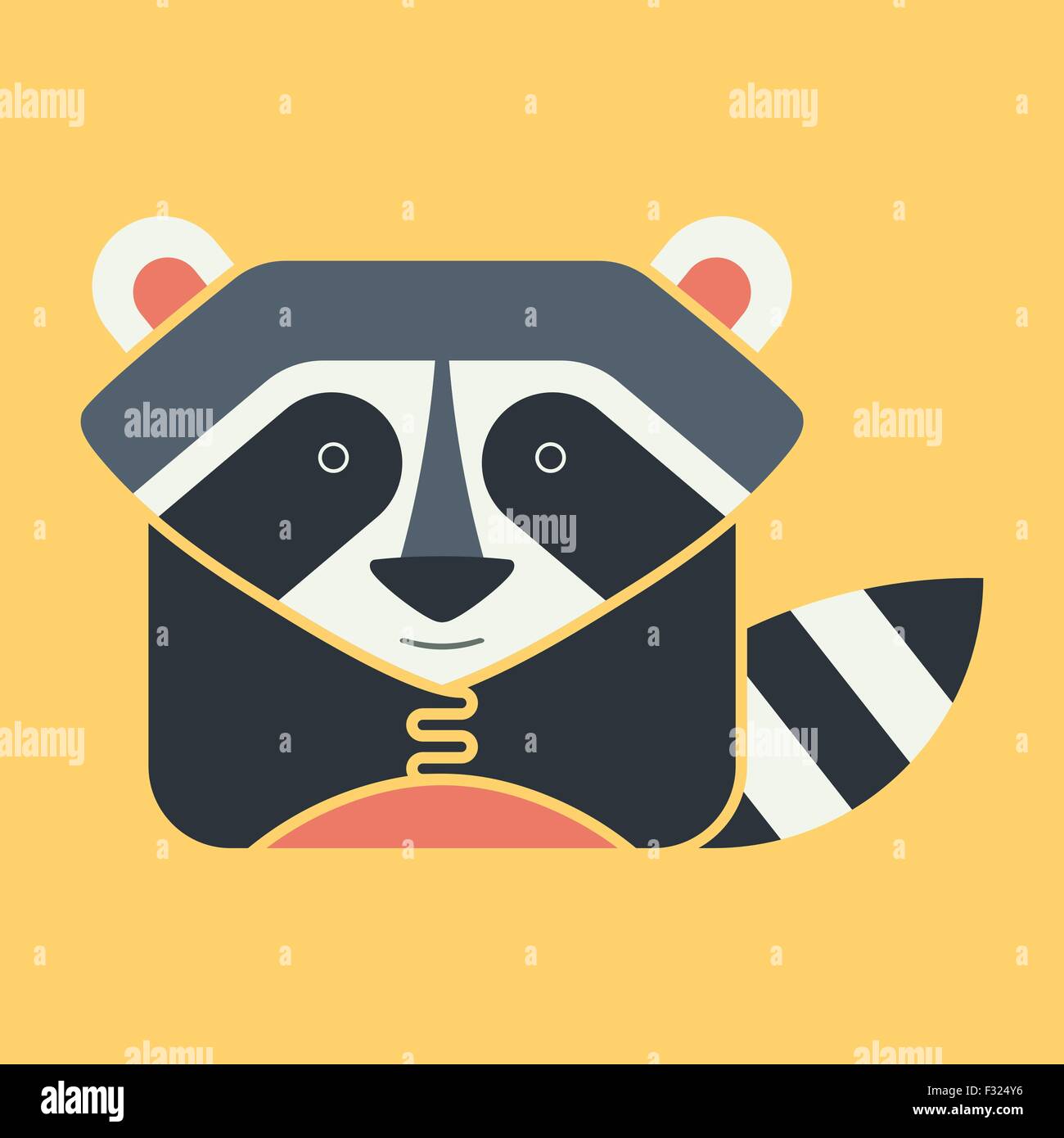 Raccoon minimal hi-res stock photography and images - Alamy