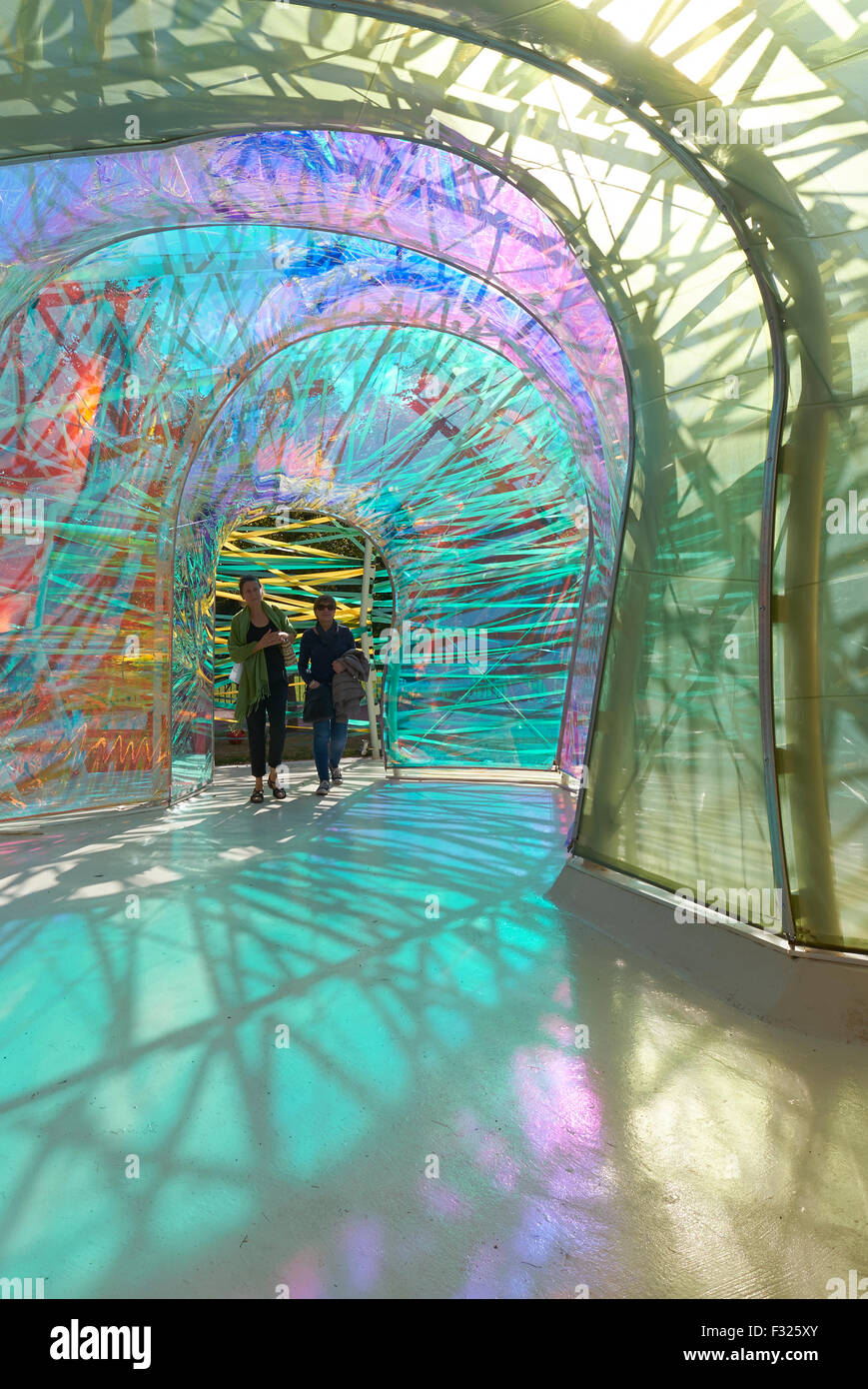 Colourful interior of the Serpentine Pavilion 2015 designed by ...