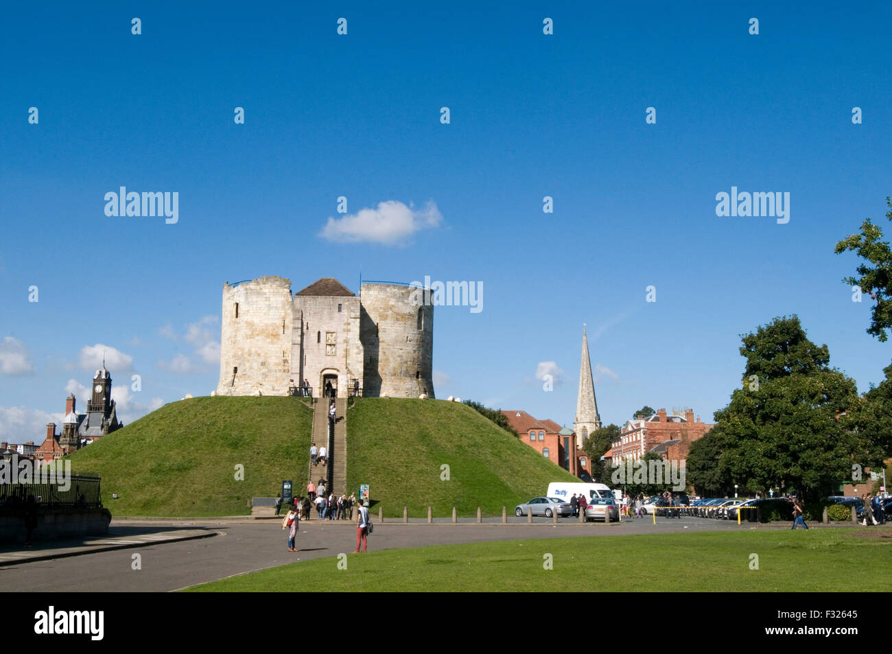 Clifford's Tower York uk Stock Photo - Alamy