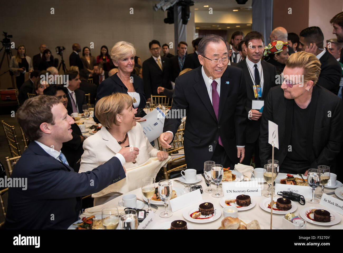 New York, USA. 26th Sep, 2015. HANDOUT - A handout picture shows German ...