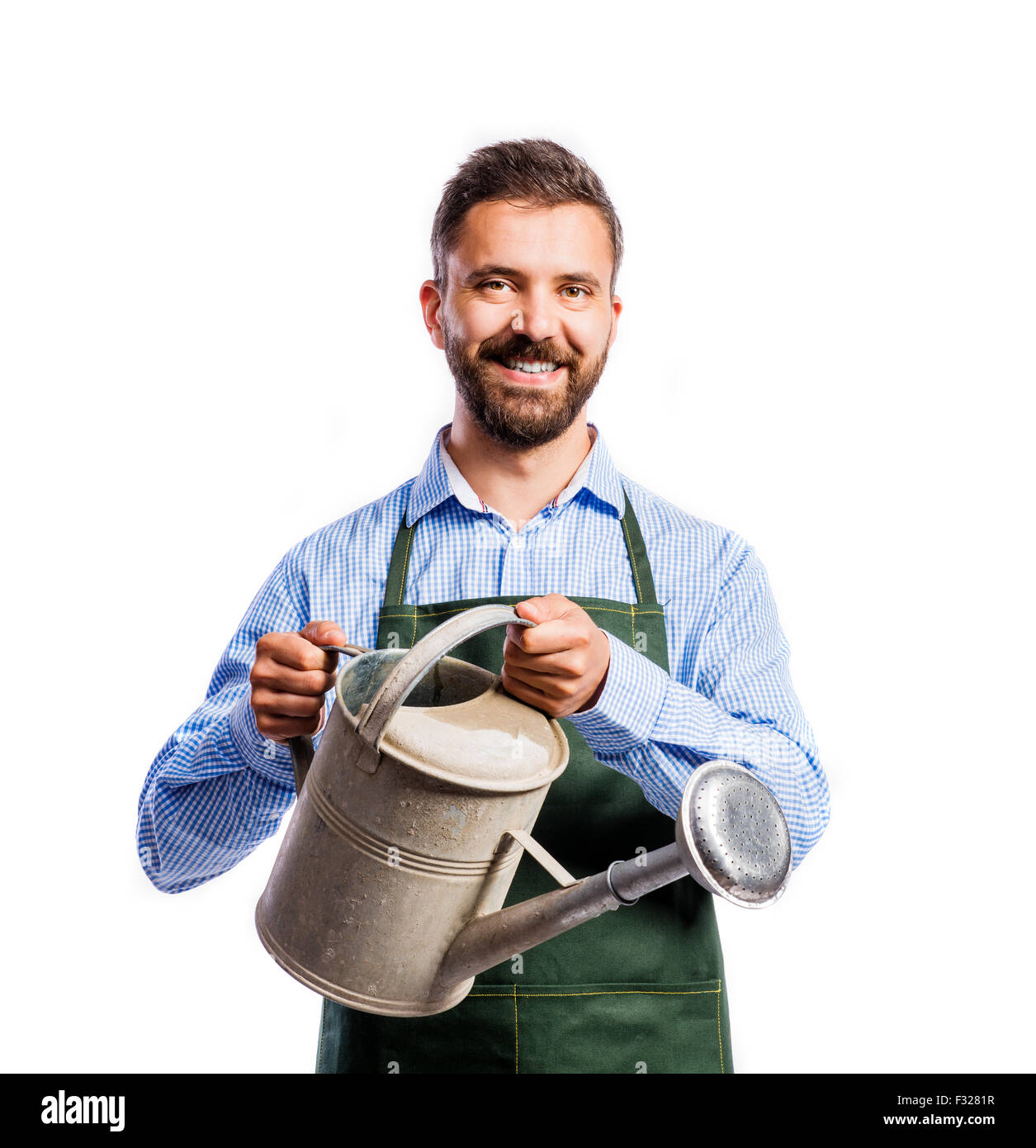 Young handsome gardener Stock Photo - Alamy
