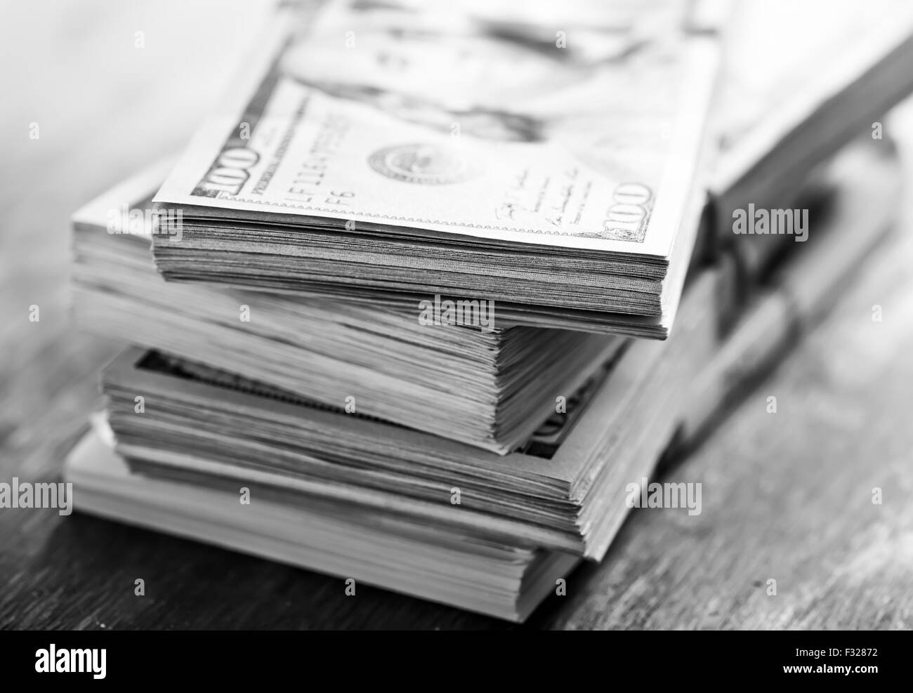 Large wooden table green Black and White Stock Photos & Images - Alamy
