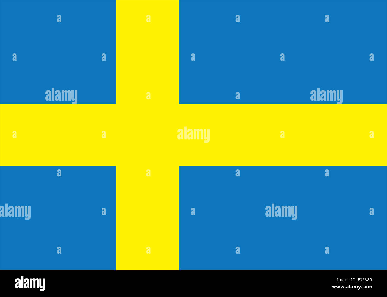 Flag of Sweden, national country symbol illustration. Vector ...