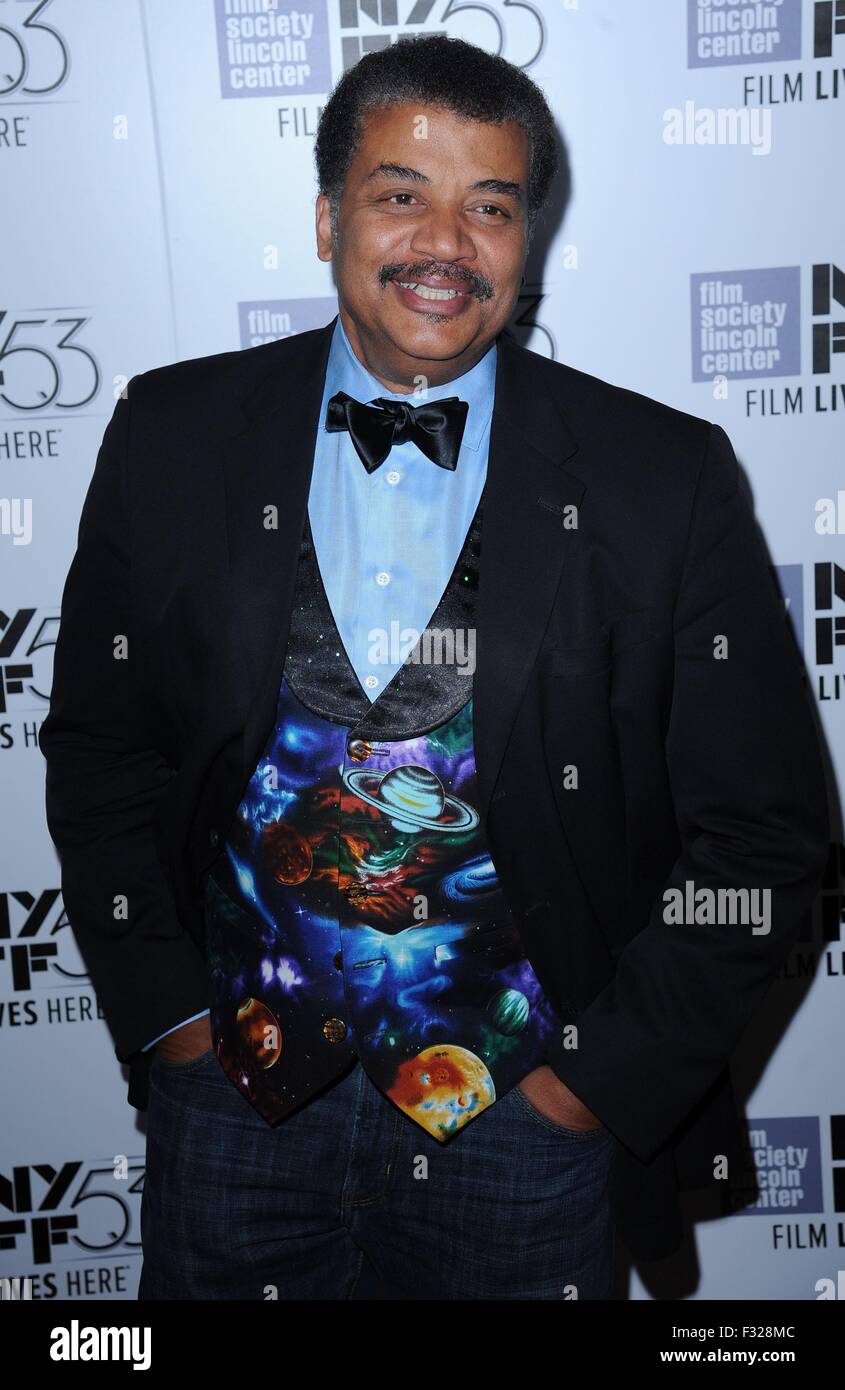 New York, NY, USA. 27th Sep, 2015. Neil deGrasse Tyson at arrivals for ...