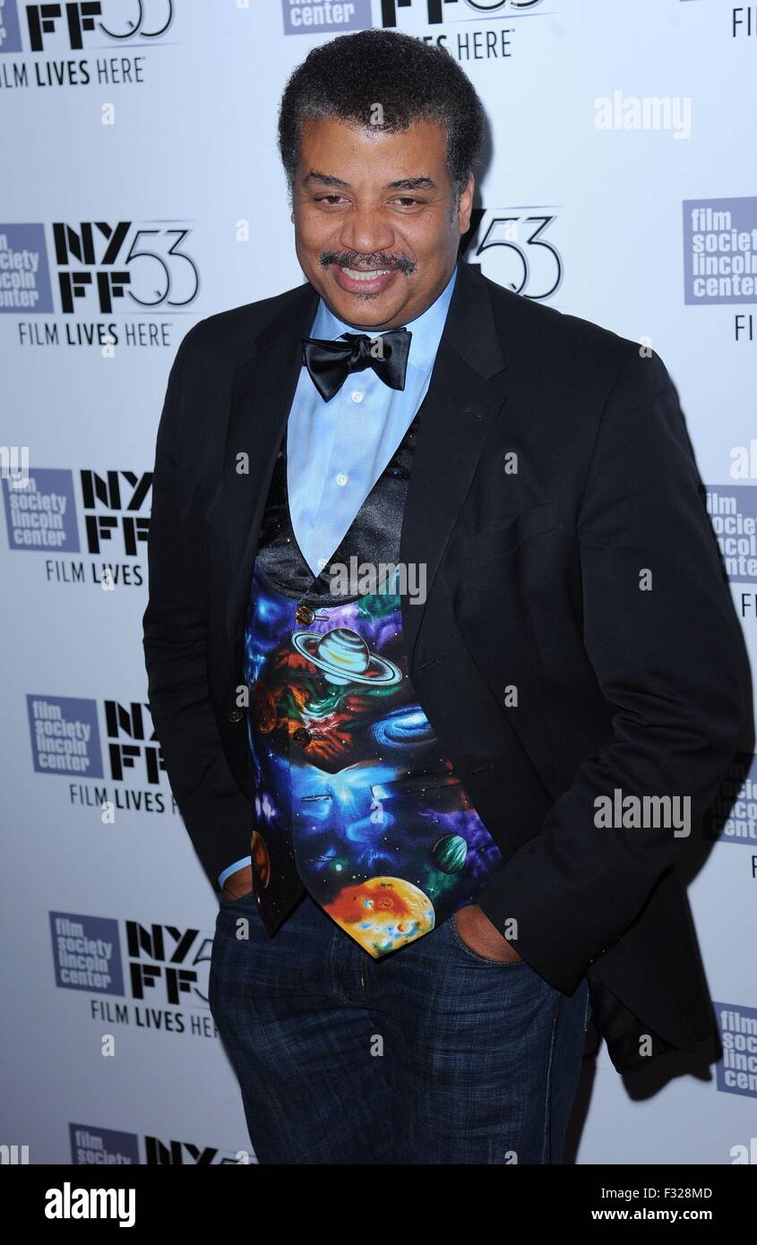 New York, NY, USA. 27th Sep, 2015. Neil deGrasse Tyson at arrivals for ...