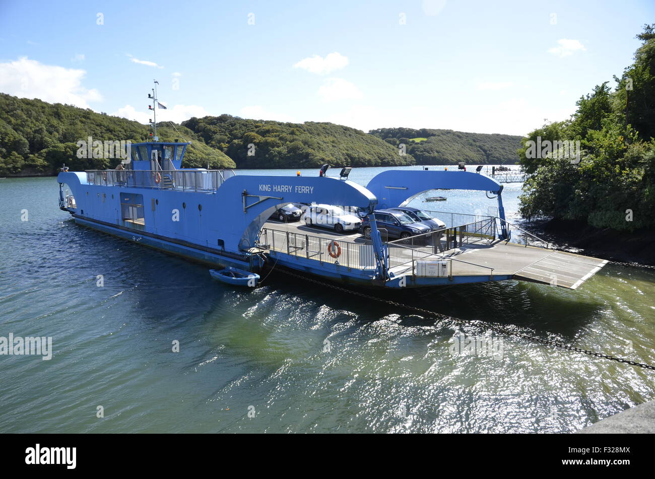 The King Harry car and passenger ferry on the river Fal between ...