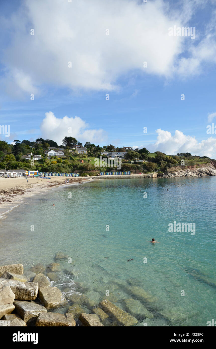 Swanpool Beach near Falmouth in Cornwall Stock Photo - Alamy