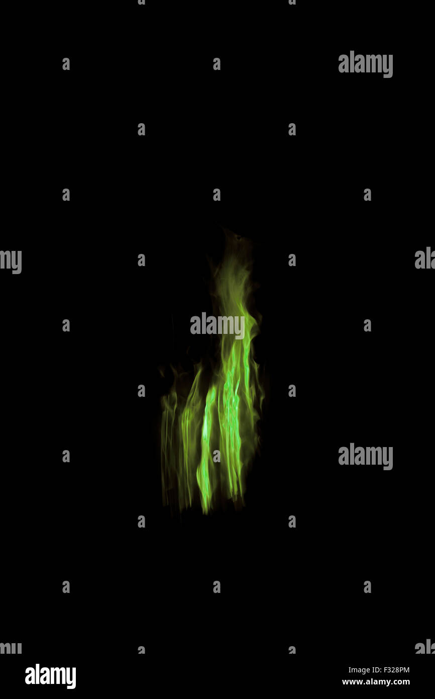 Green flame hi-res stock photography and images - Alamy