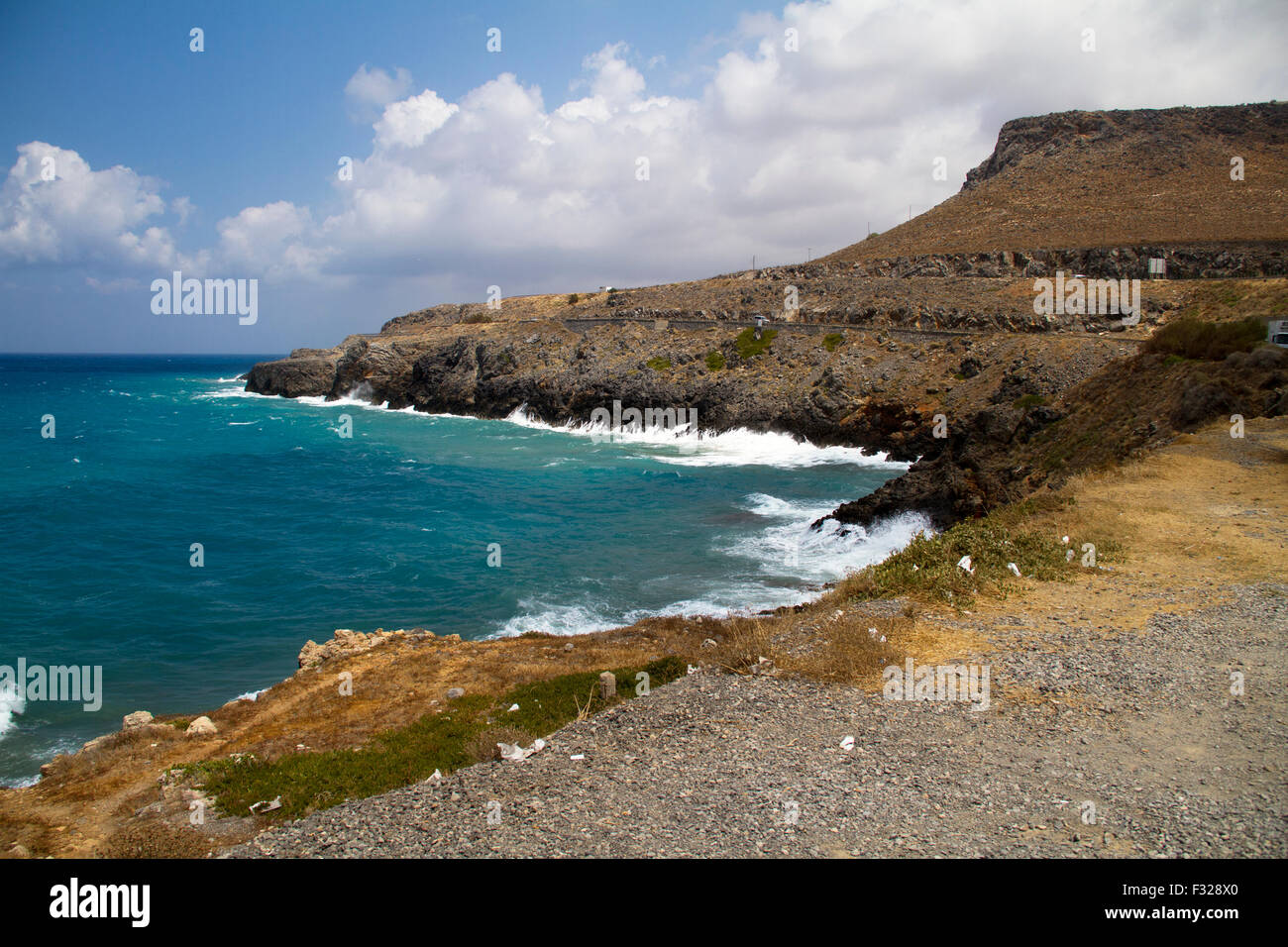 Coast of crete in Greece Stock Photo - Alamy