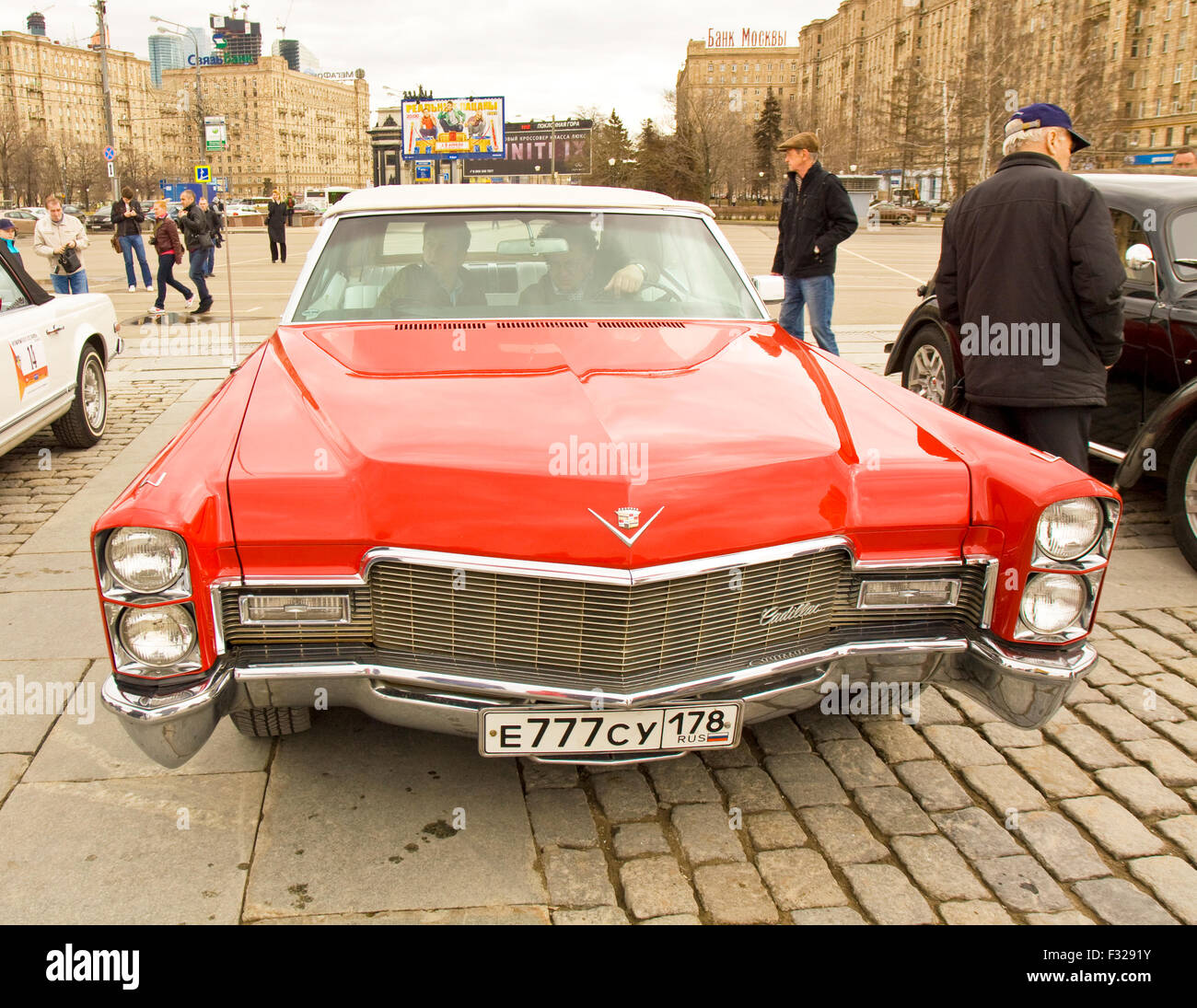 MOSCOW – APRIL 21: retro car Cadillac on rally of classical cars on ...