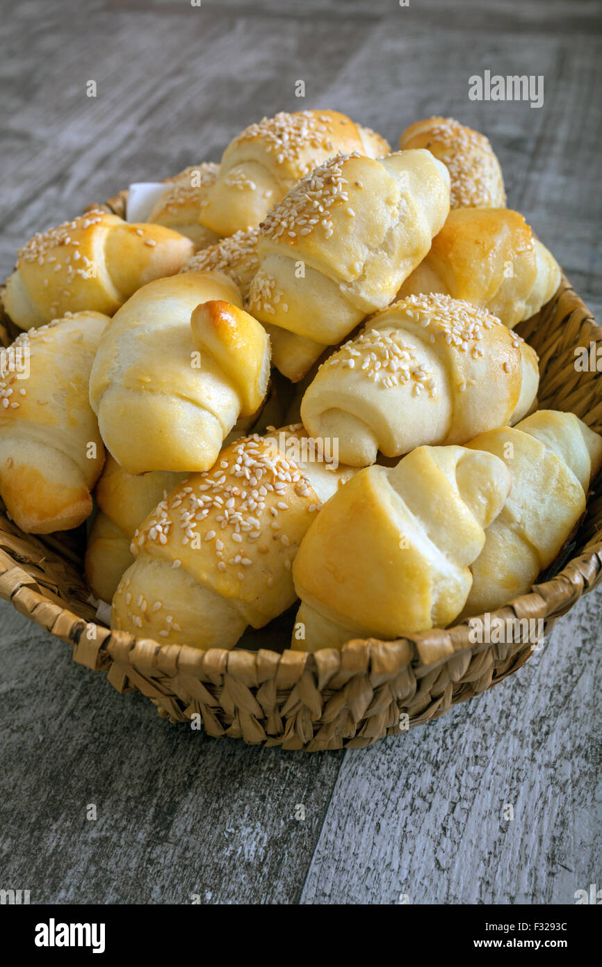 Baked small bread like snacks Stock Photo - Alamy