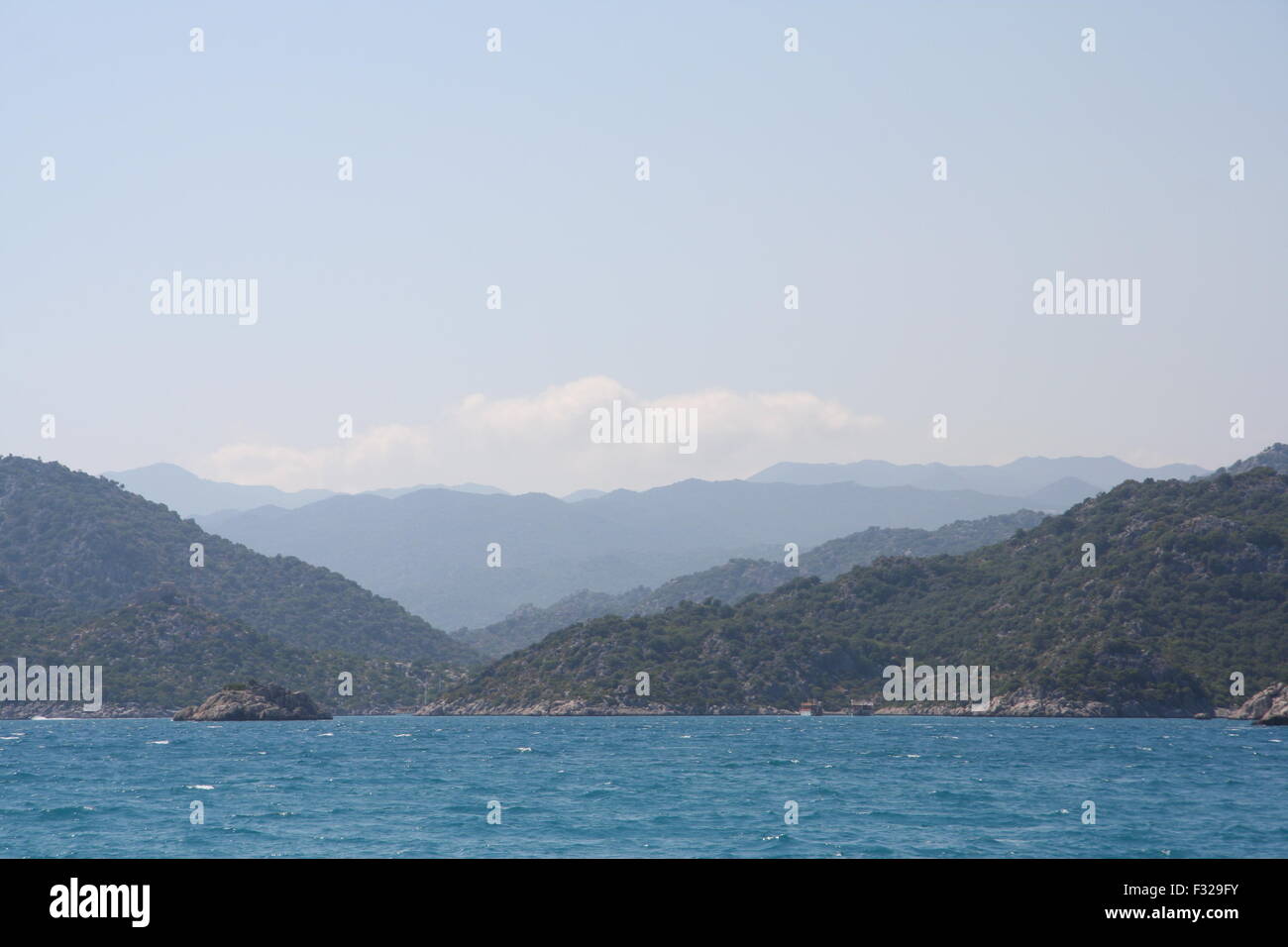 Mediterranean sea landscape Stock Photo - Alamy