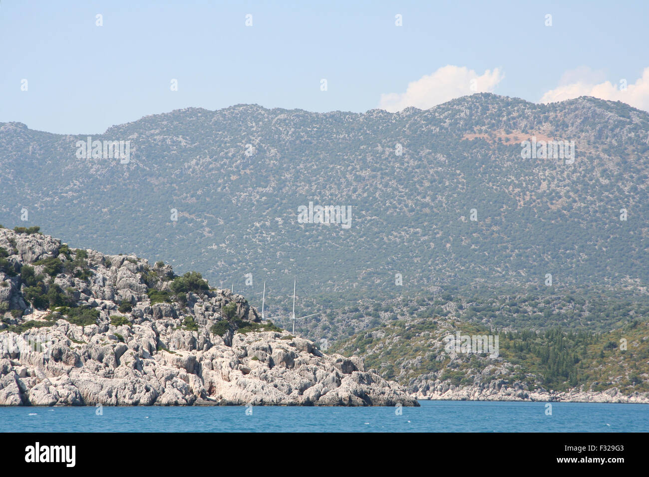Mediterranean sea landscape Stock Photo - Alamy