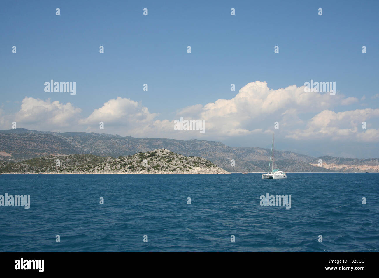 Mediterranean sea landscape Stock Photo - Alamy