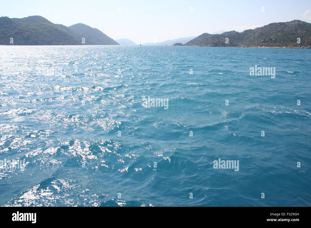 Mediterranean sea landscape Stock Photo - Alamy