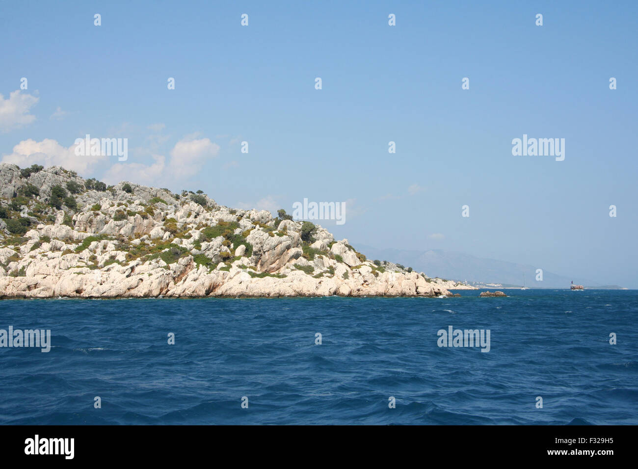Mediterranean sea landscape Stock Photo - Alamy