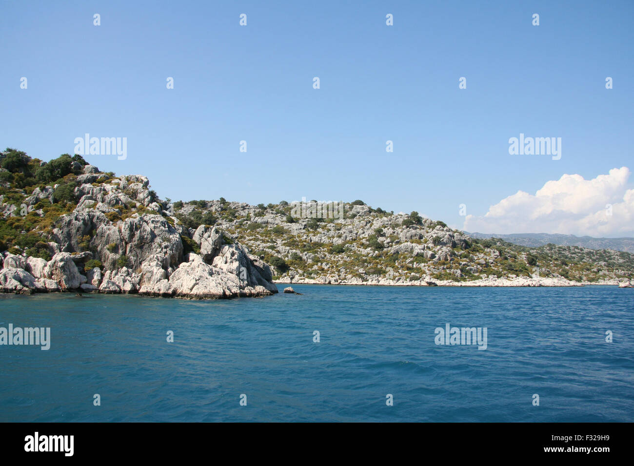 Mediterranean sea landscape Stock Photo - Alamy