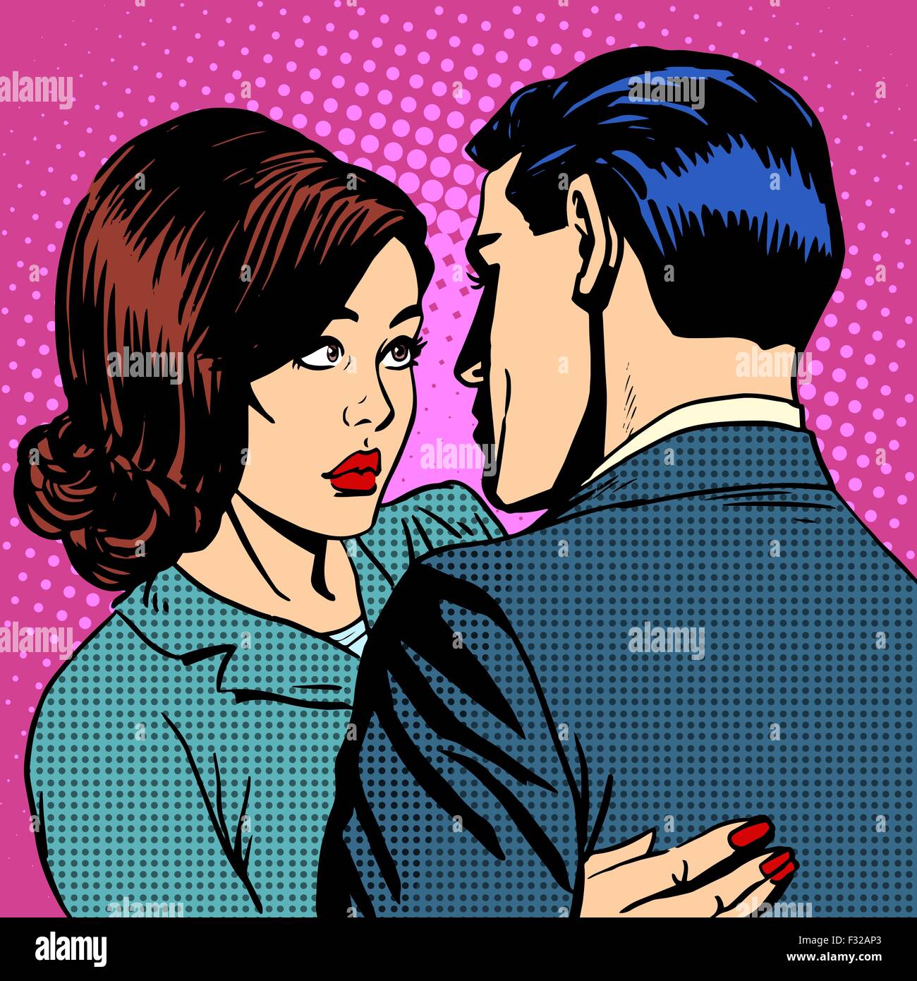 Couple in love hugging Stock Vector Image & Art - Alamy