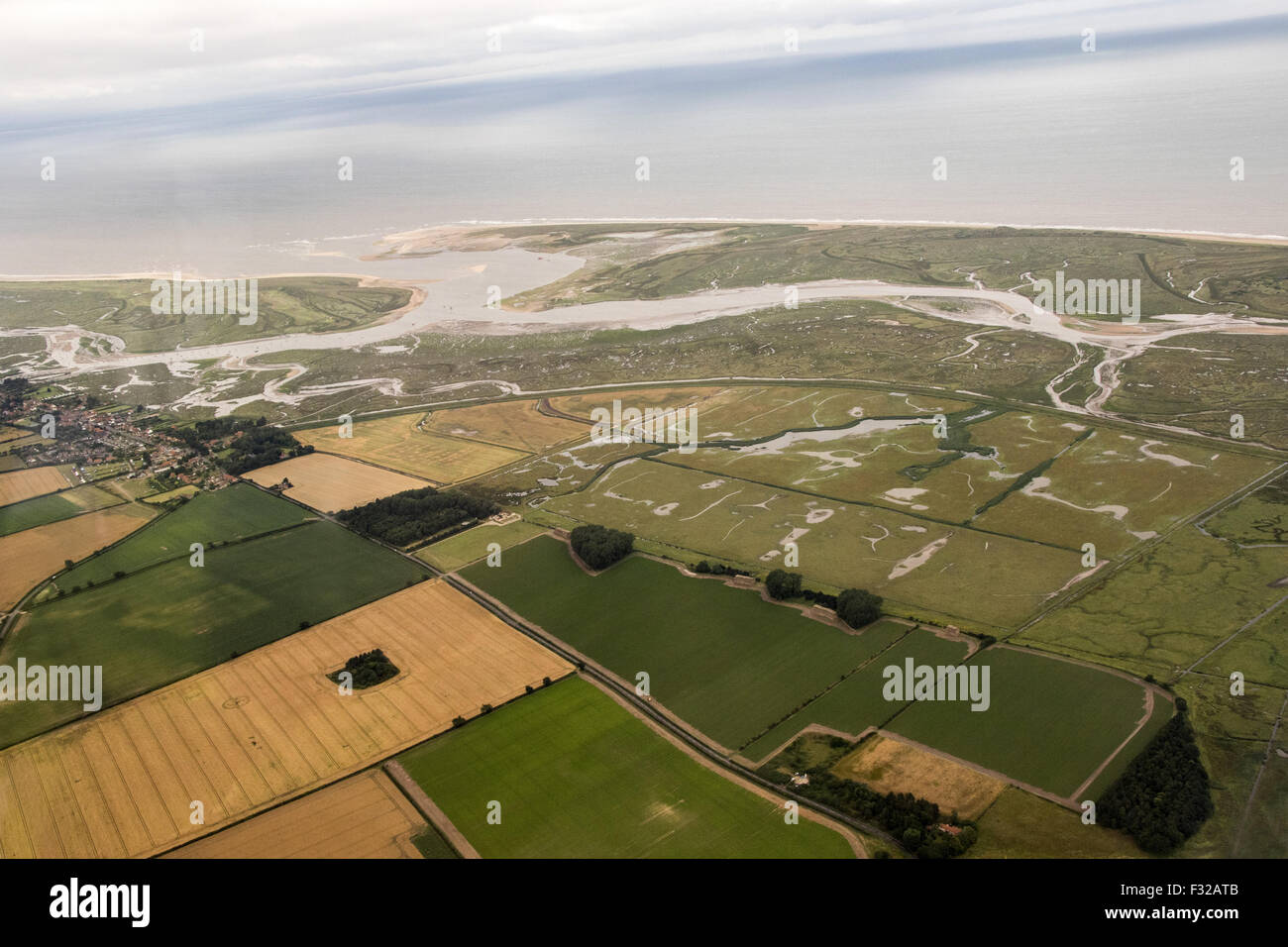 Looking north west over Deepdale Marsh and Scolt Head Island Nature ...