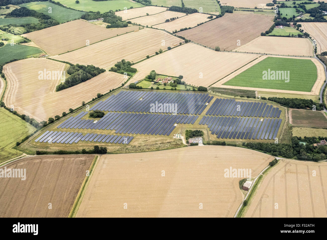 A field of Solar PV arrays Panels in Norfolk Stock Photo - Alamy