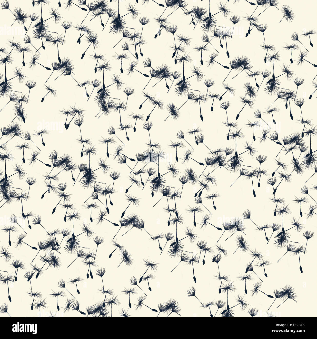 Illustration of an abstract background of dandelion seeds Stock Photo ...