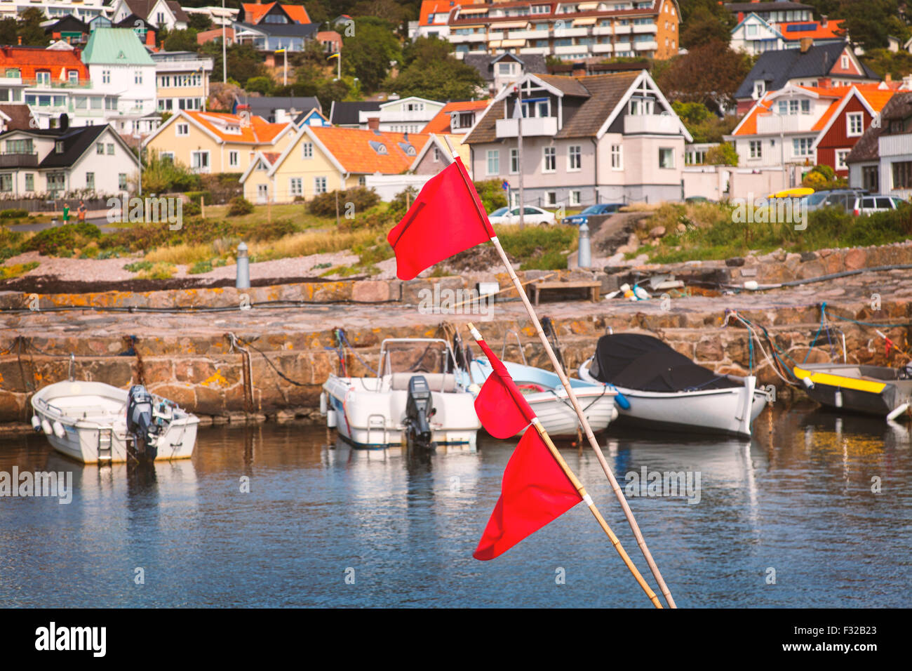 Image of a small fishing village. Molle, Sweden Stock Photo - Alamy