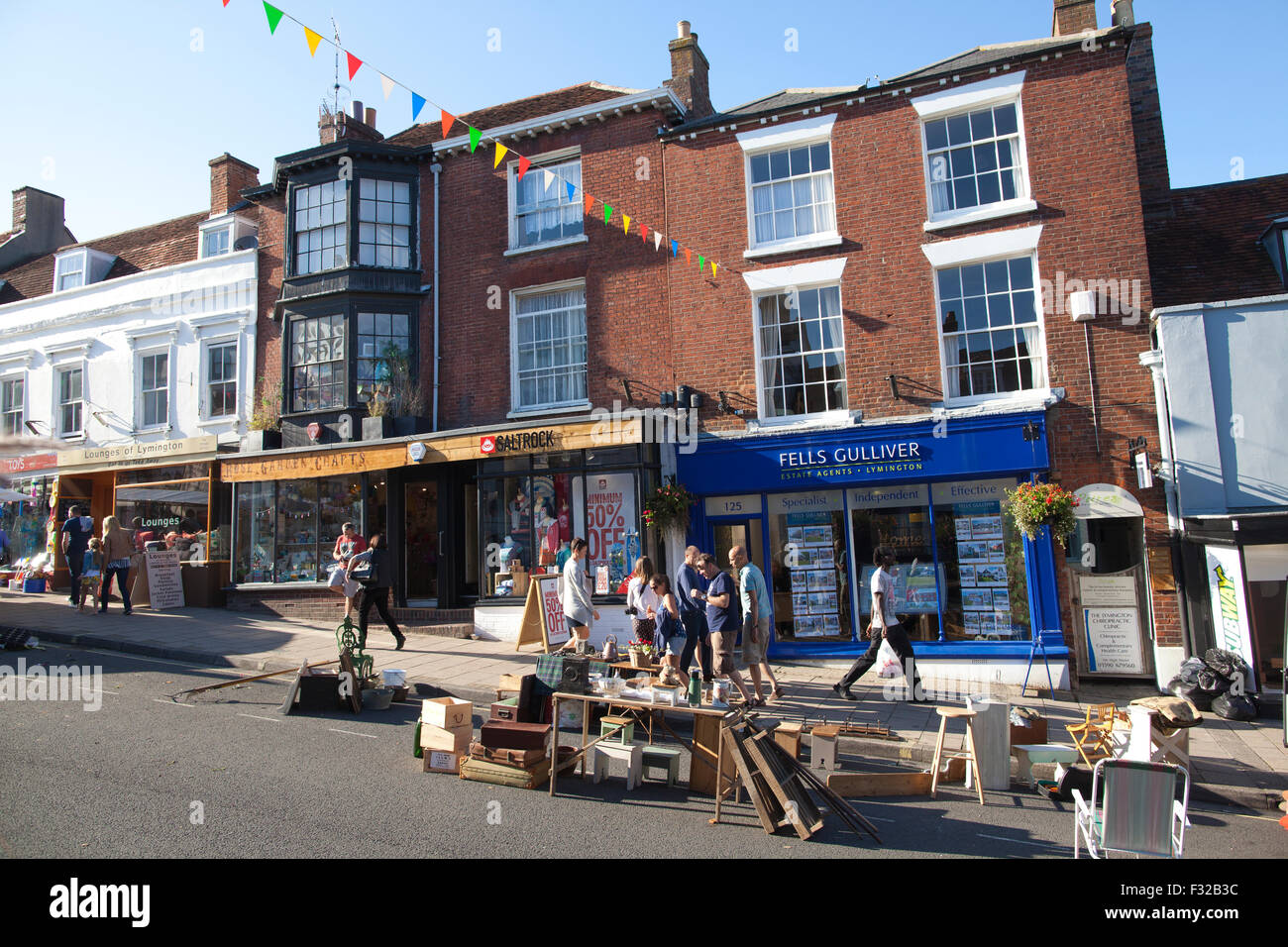 High Street, Lymington, market town, Hampshire, England, United Kingdom ...