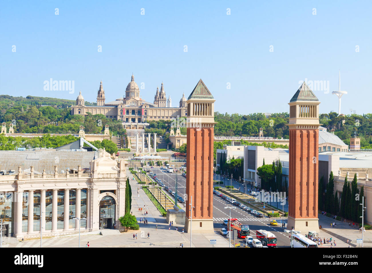 Square of Spain, Barcelona Stock Photo - Alamy