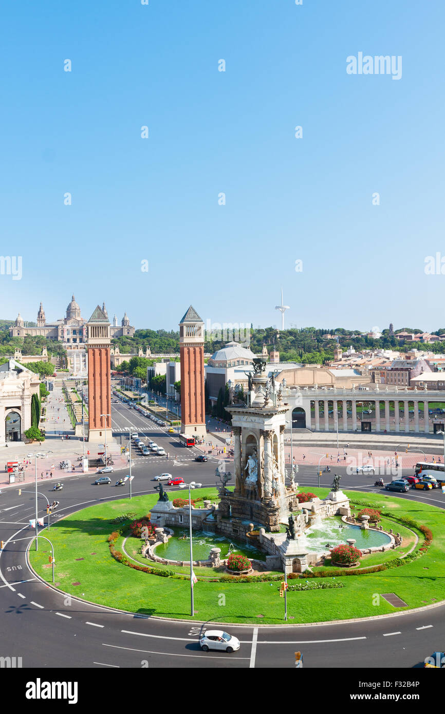 Square of Spain, Barcelona Stock Photo - Alamy