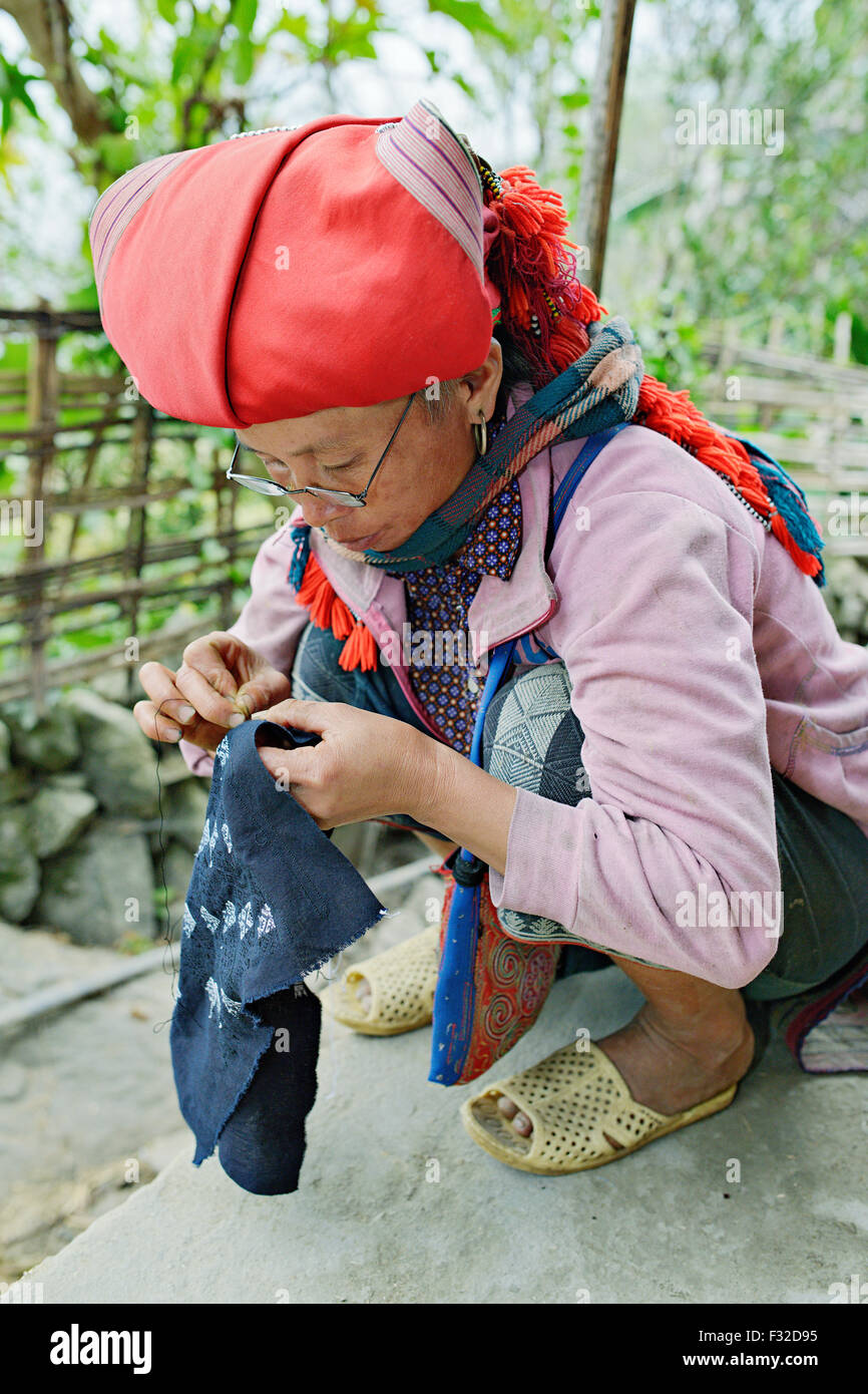 Dao people (one of the indigenous groups in northern Vietnam) are ...