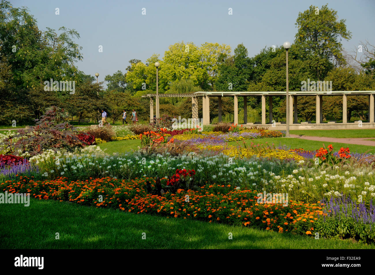 The formal gardens in Humboldt Park, Chicago, Illinois Stock Photo - Alamy